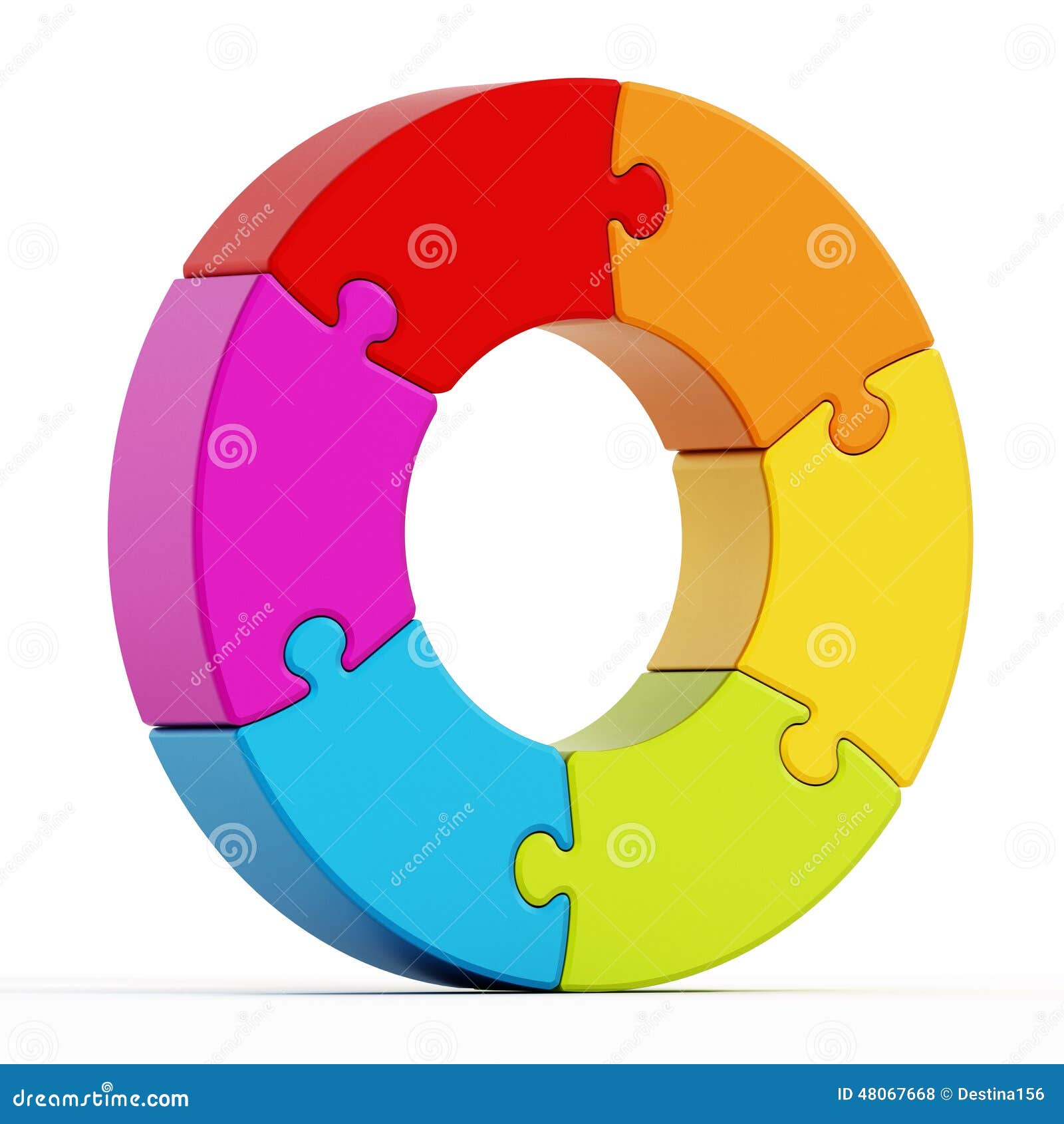 Jigsaw puzzle stock illustration. Illustration of cooperation - 48067668