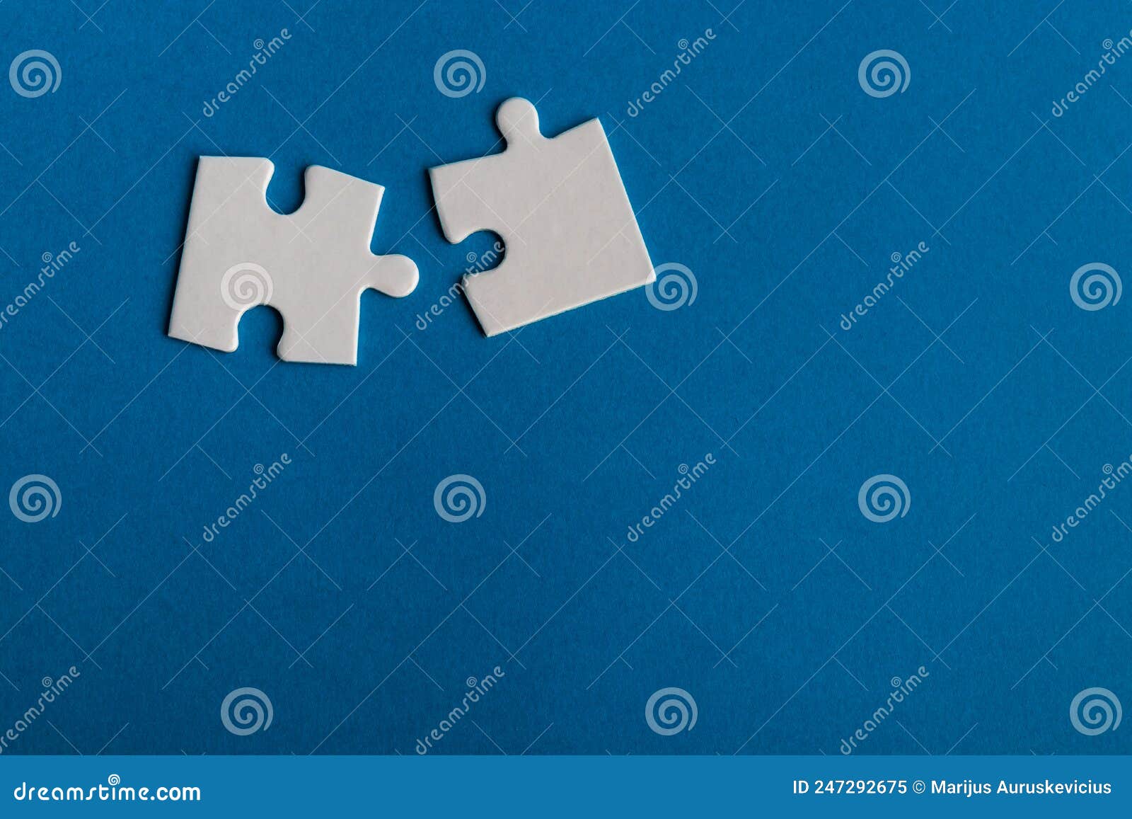Jigsaw Puzzle Pieces on Blue Background Stock Image - Image of jigsaw, blue: 247292675