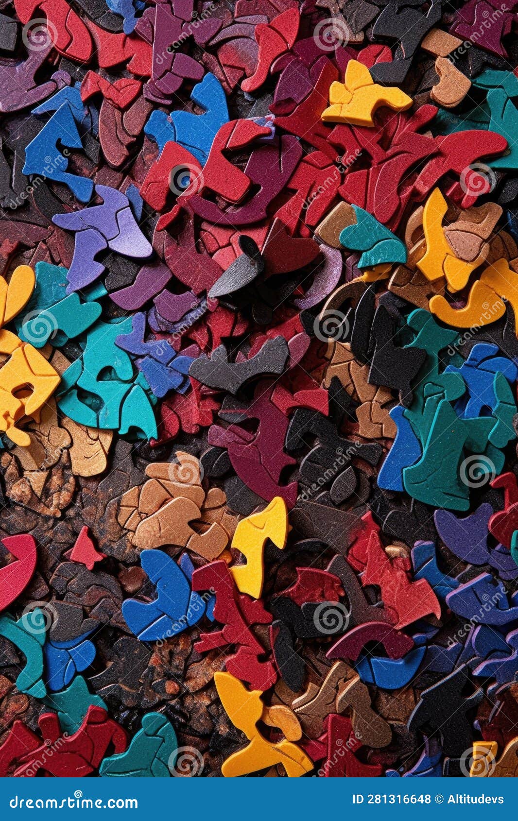 Jigsaw Puzzle Pieces Forming Question Mark Stock Illustration ...