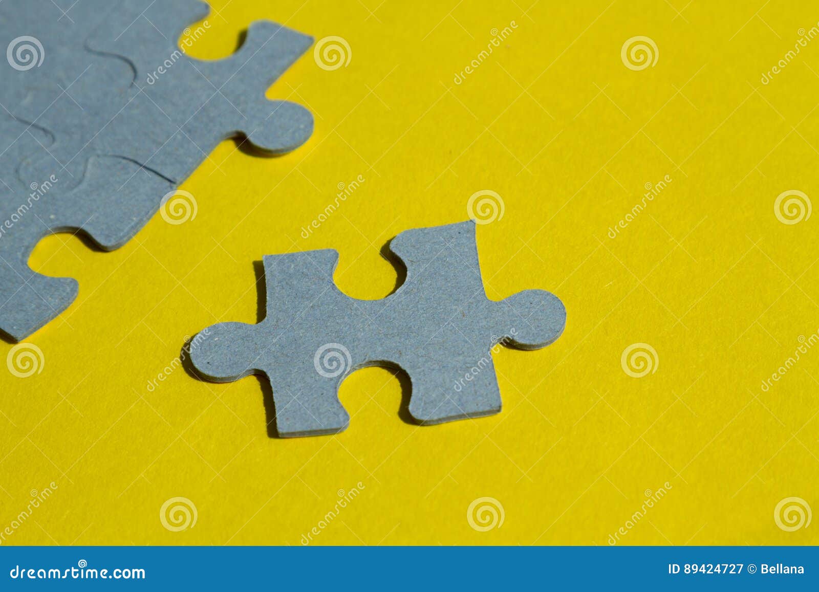 Jigsaw Puzzle Pieces on Yellow Background Stock Image - Image of ideas ...