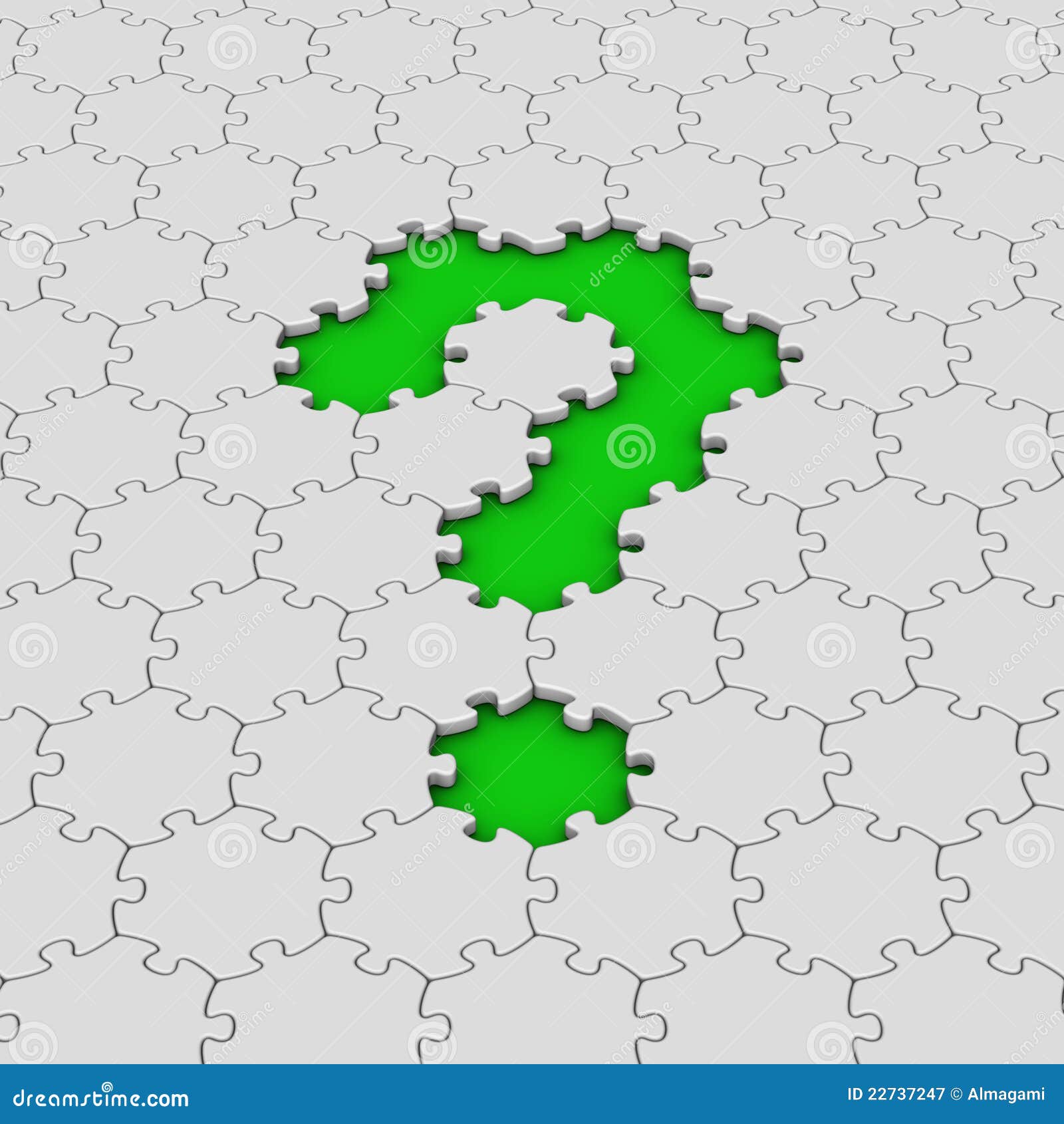 Jigsaw Puzzle Question Mark Stock Illustration - Illustration of ...