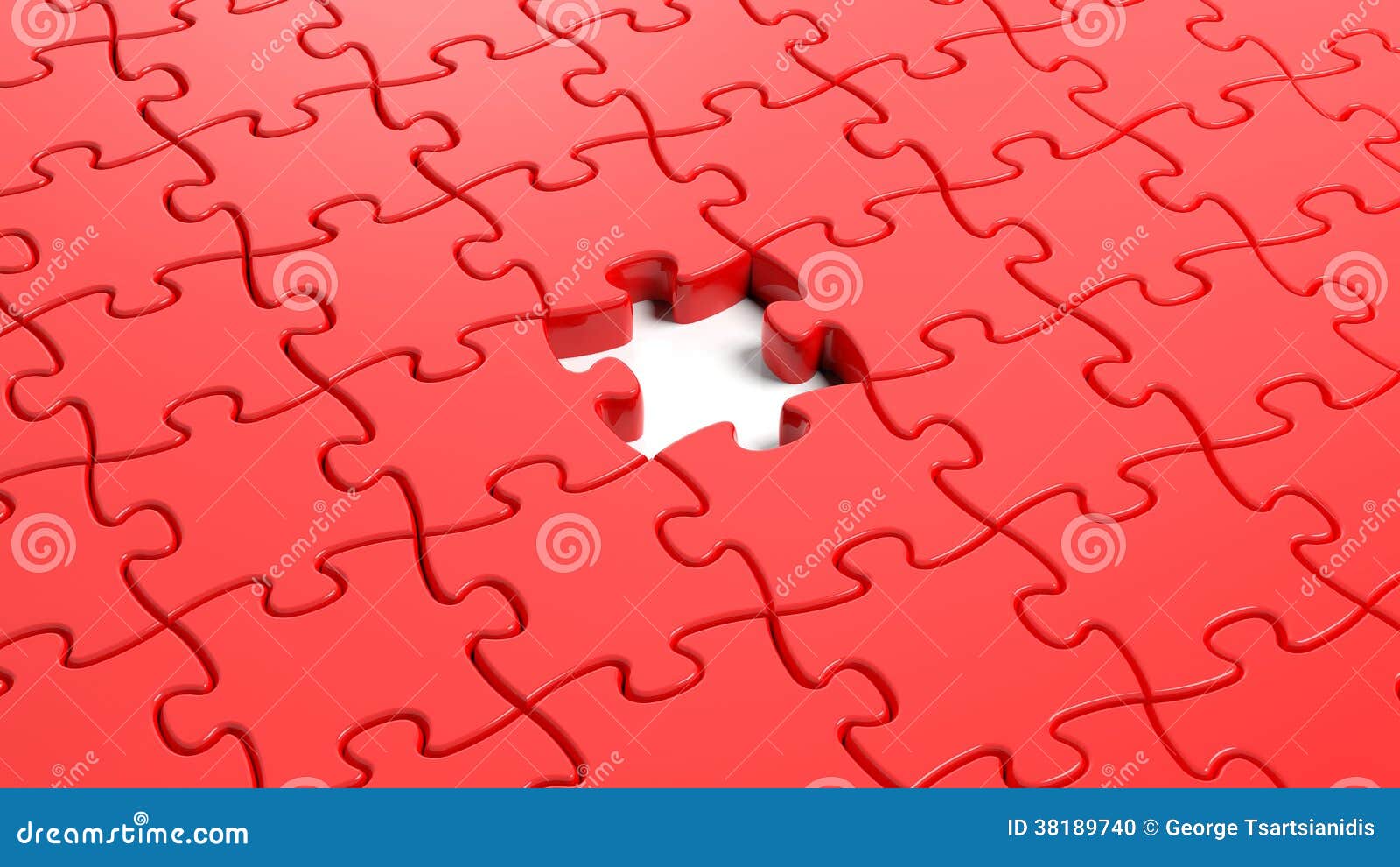 Jigsaw puzzle red blank stock illustration. Illustration of layout ...