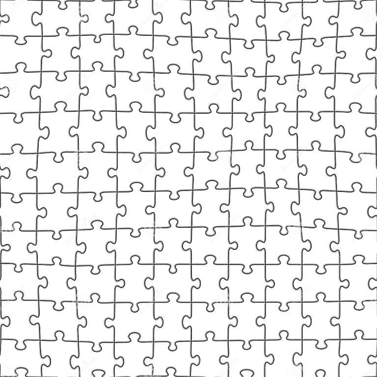 Jigsaw Puzzle Seamless Pattern Stock Vector - Illustration of complex ...
