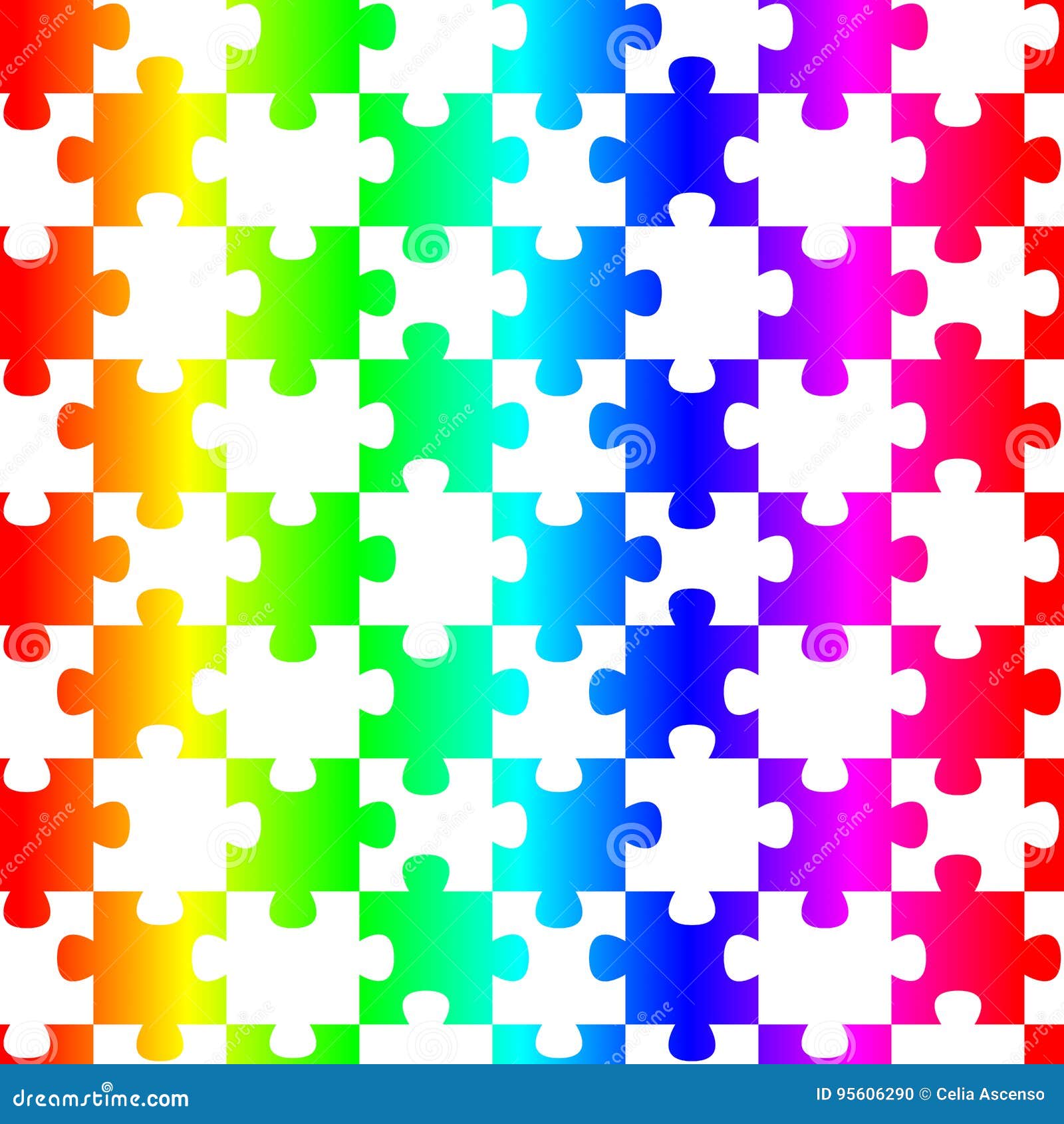 Jigsaw Puzzle Seamless Pattern Background Stock Illustration ... Jigsaw Puzzle Seamless Pattern Background Stock Illustration ...