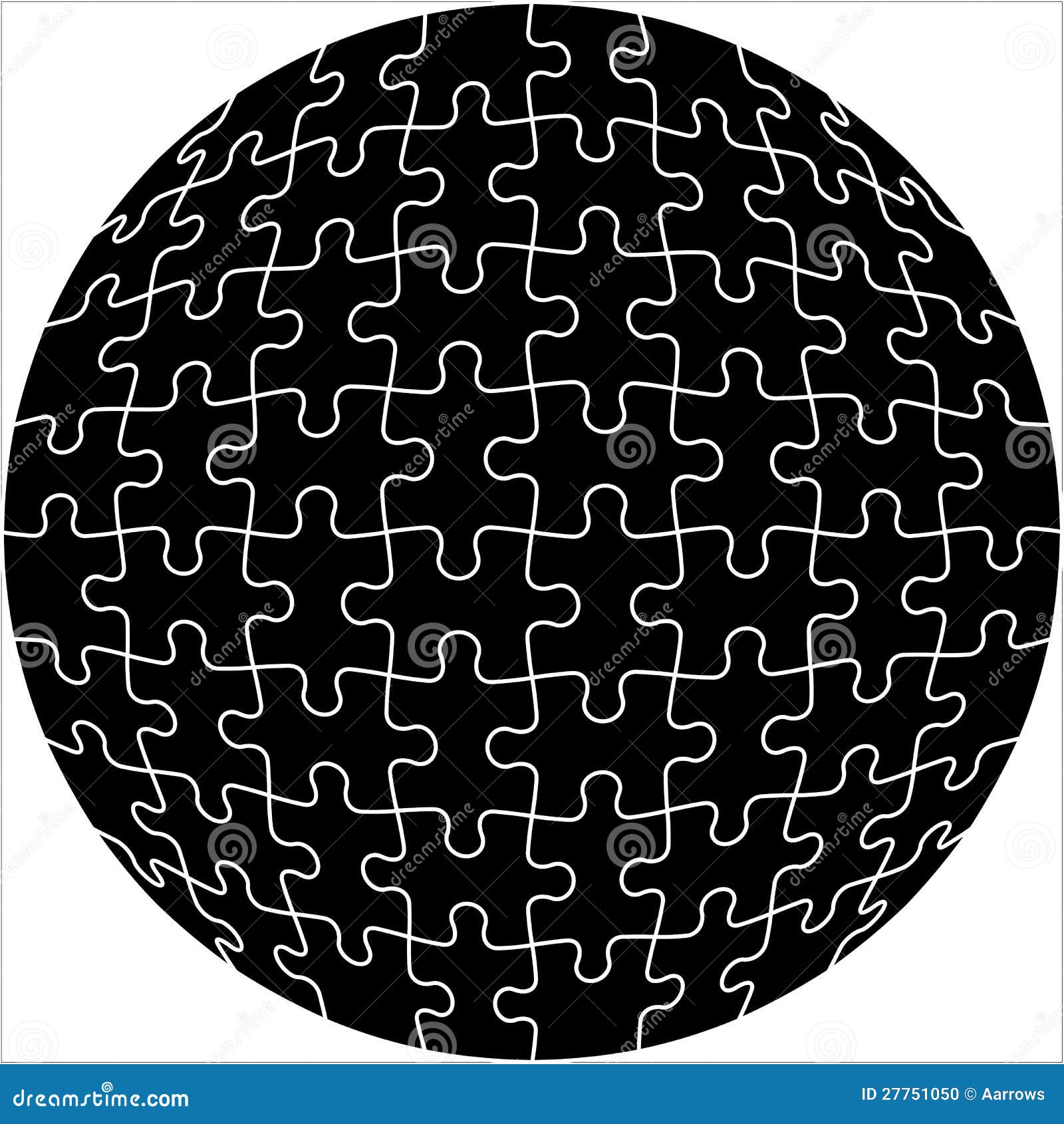 Jigsaw Puzzle Sphere stock vector. Illustration of choice - 27751050