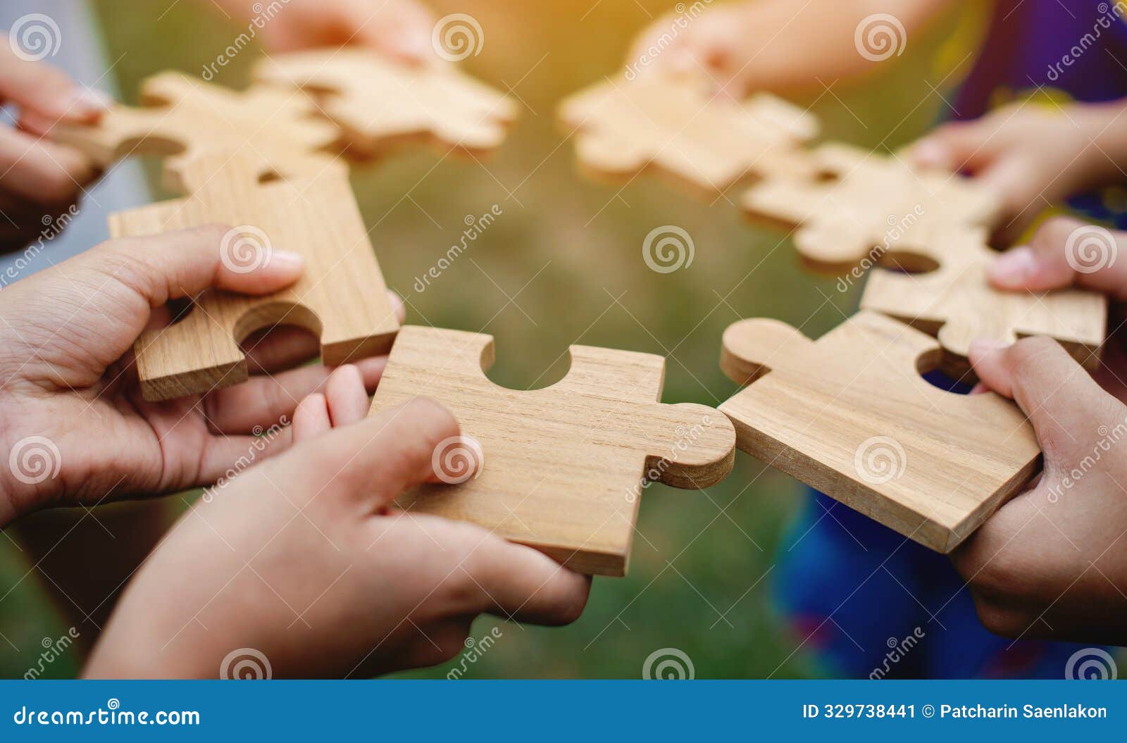 Puzzle of Unity, Cooperation among Groups, Teamwork, Team Connection ...