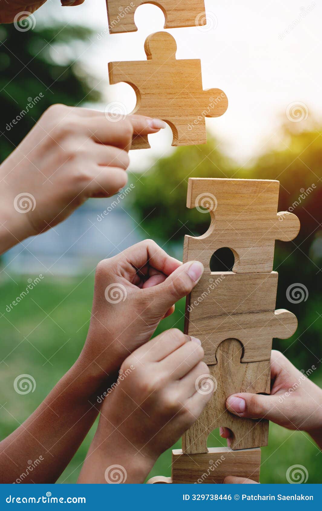 Puzzle of Unity, Cooperation among Groups, Teamwork, Team Connection ...