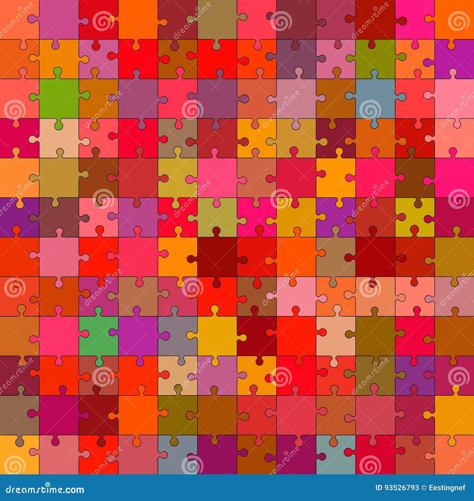 Jigsaw Puzzle.Vector Illustration. Stock Vector - Illustration of ...