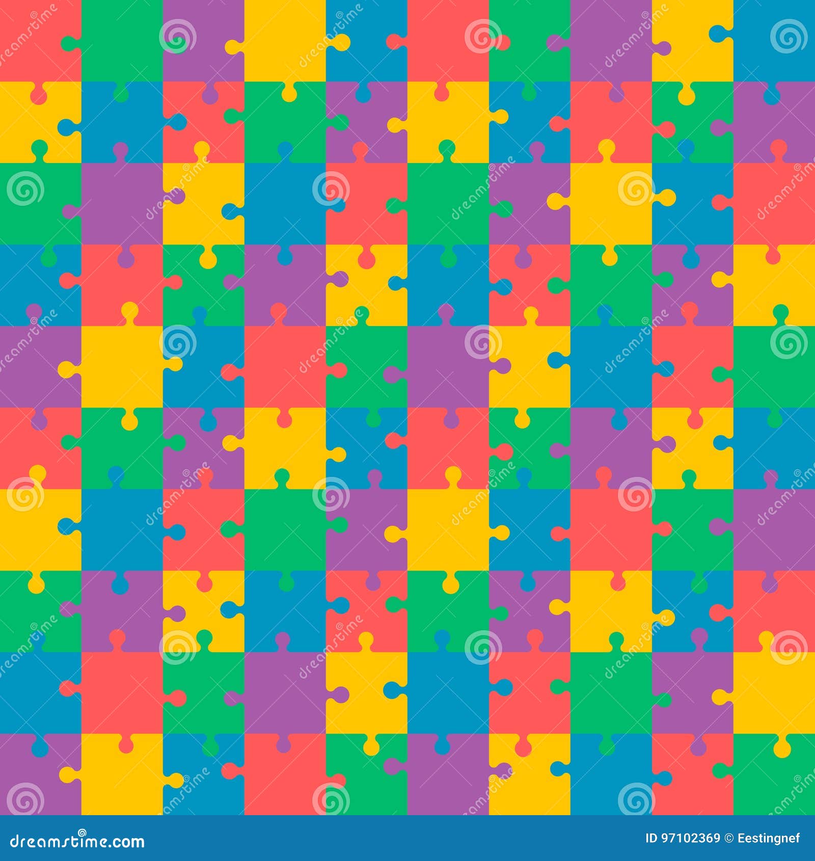 Jigsaw Puzzle. Vector Illustration. Stock Vector - Illustration of ...