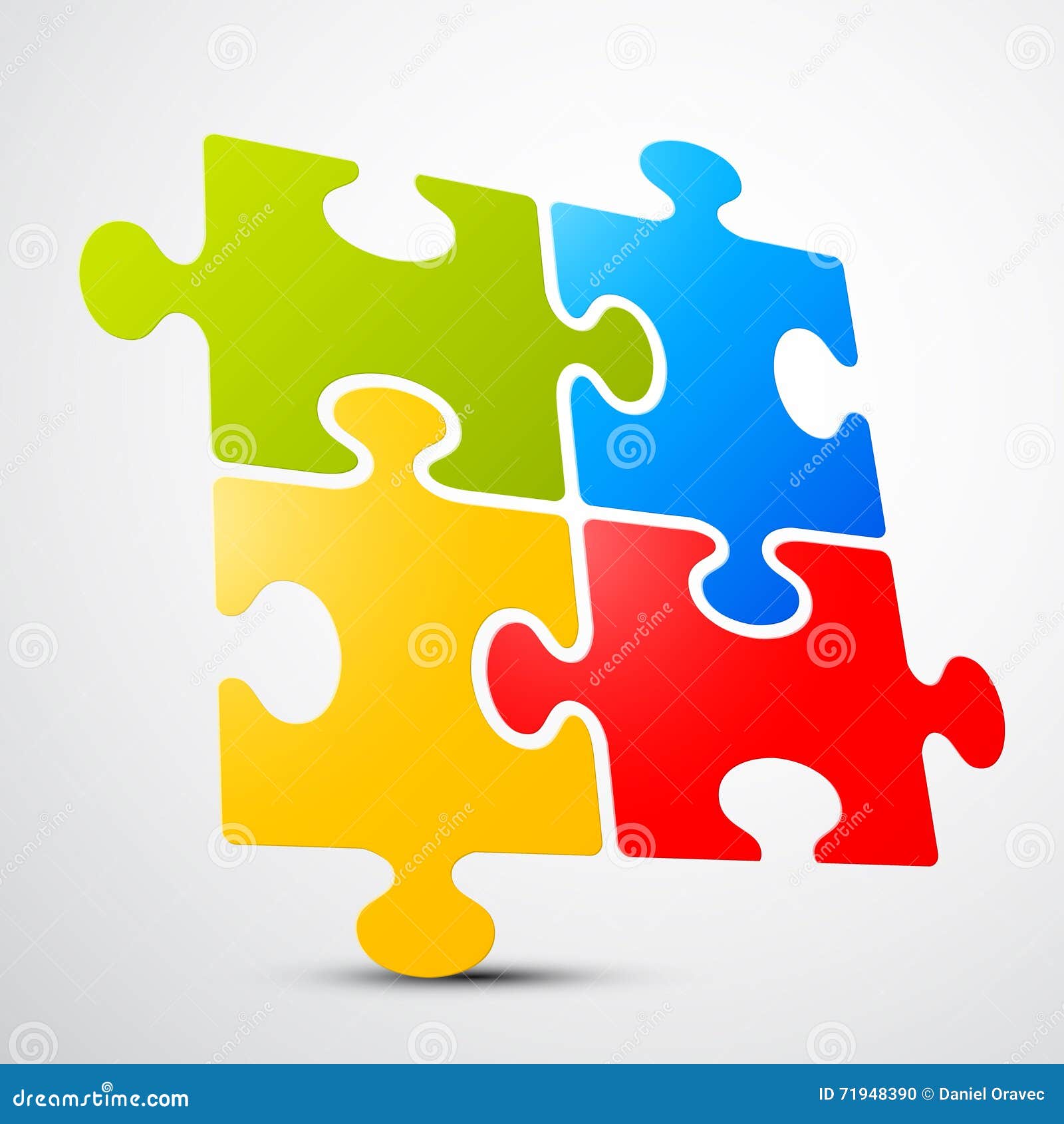 Jigsaw - Puzzle Vector Illustration Stock Illustration - Illustration ...