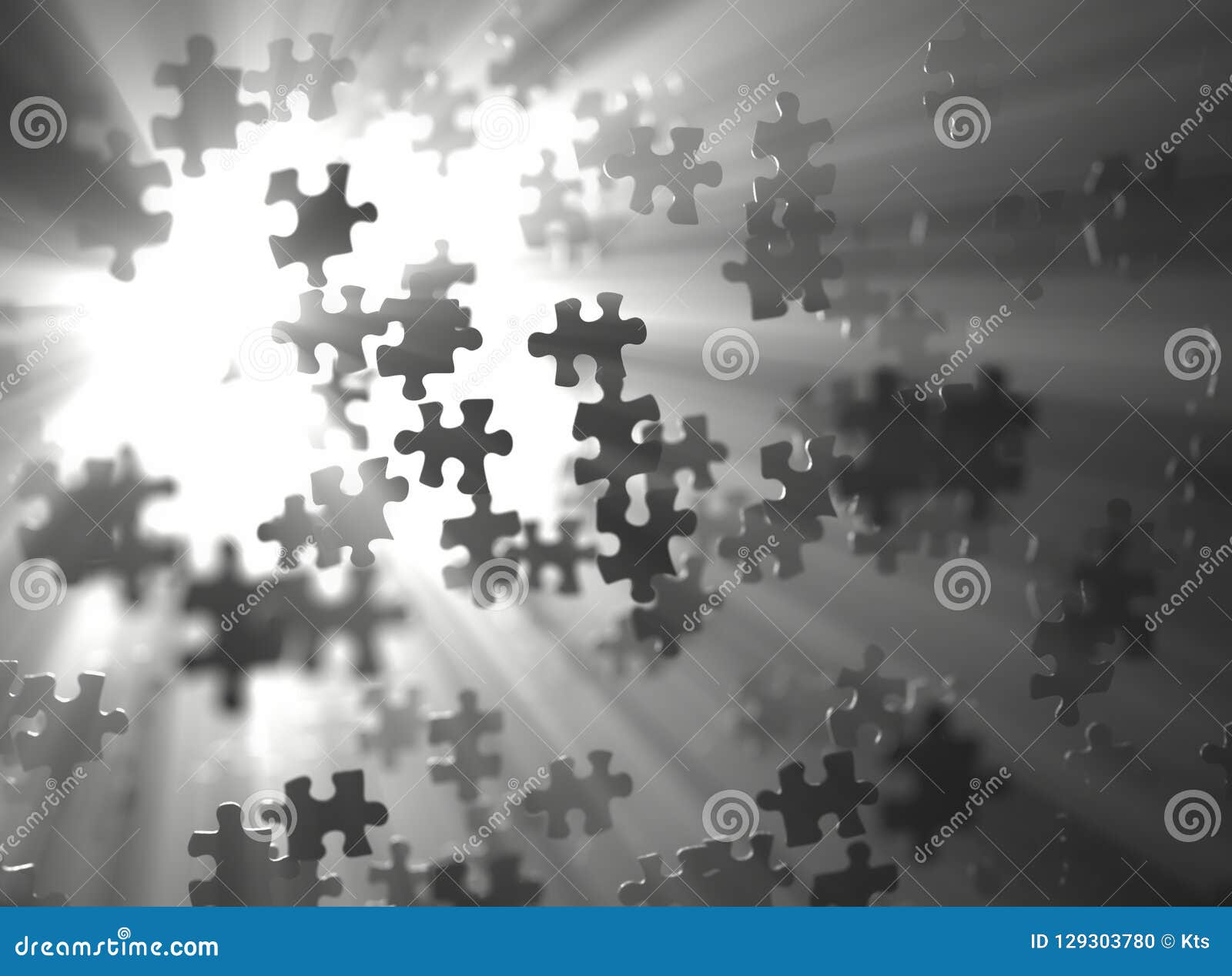 Jigsaw Puzzles Breaking Patterns Stock Illustration - Illustration of ...