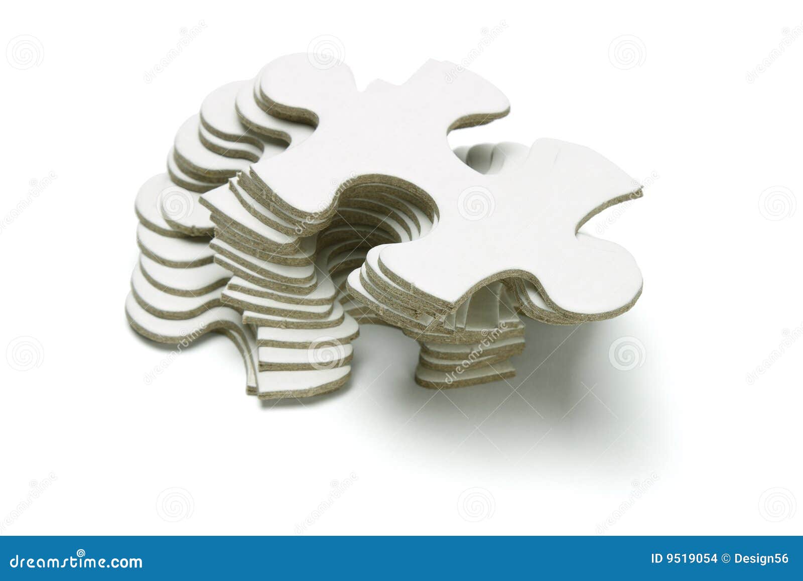 Jigsaw Puzzles Stacked Together Stock Photo - Image of solution, jigsaw ...