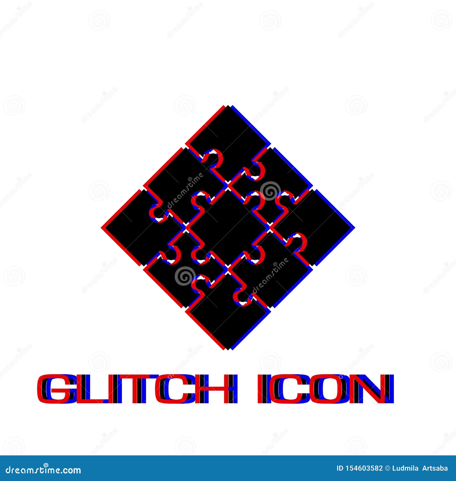 Jigsaw-Symbol stock abbildung. Illustration von freizeit - 154603582