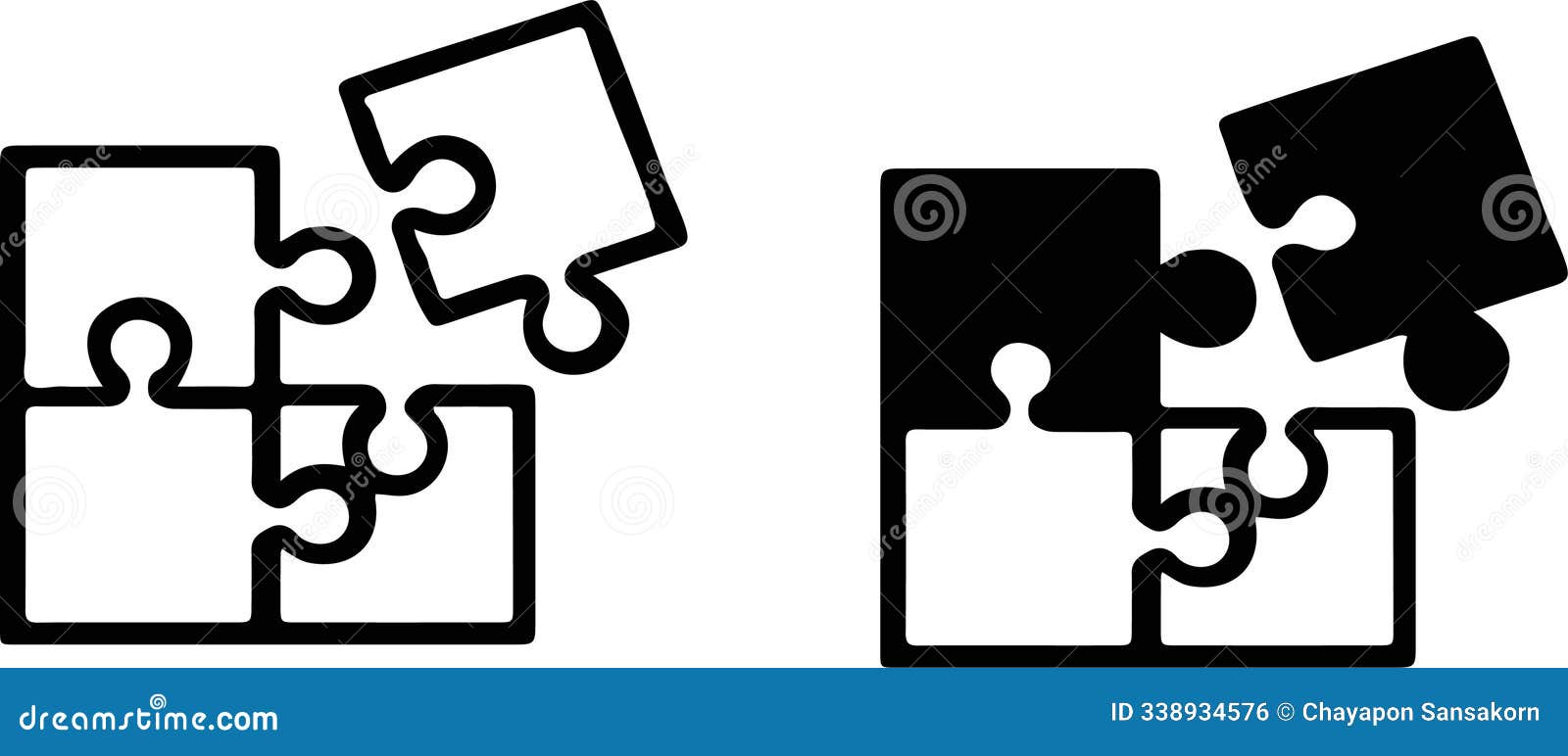 Jigsaw Vector Illustration on Background Stock Vector - Illustration of ...