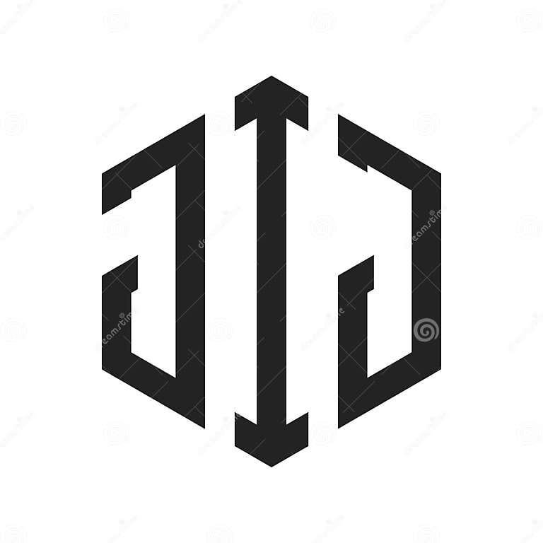 JIJ Logo Design. Initial Letter JIJ Monogram Logo Using Hexagon Shape ...