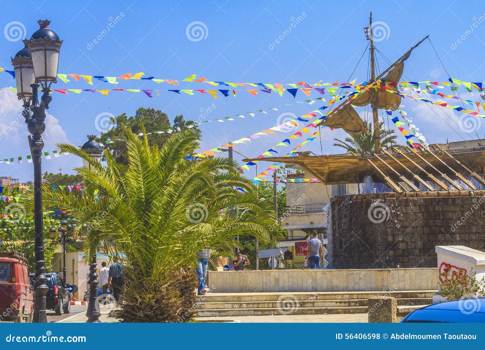 Jijel city editorial stock photo. Image of golden, sculpture - 56406598