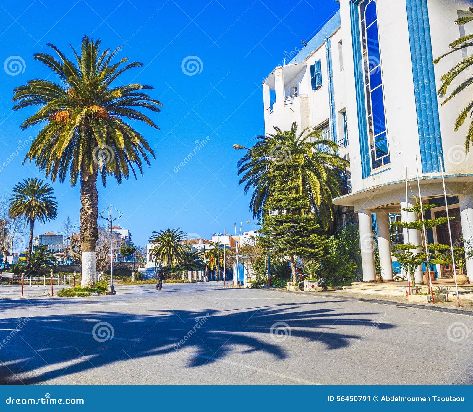 Jijel city editorial photo. Image of town, clock, tree - 56450791
