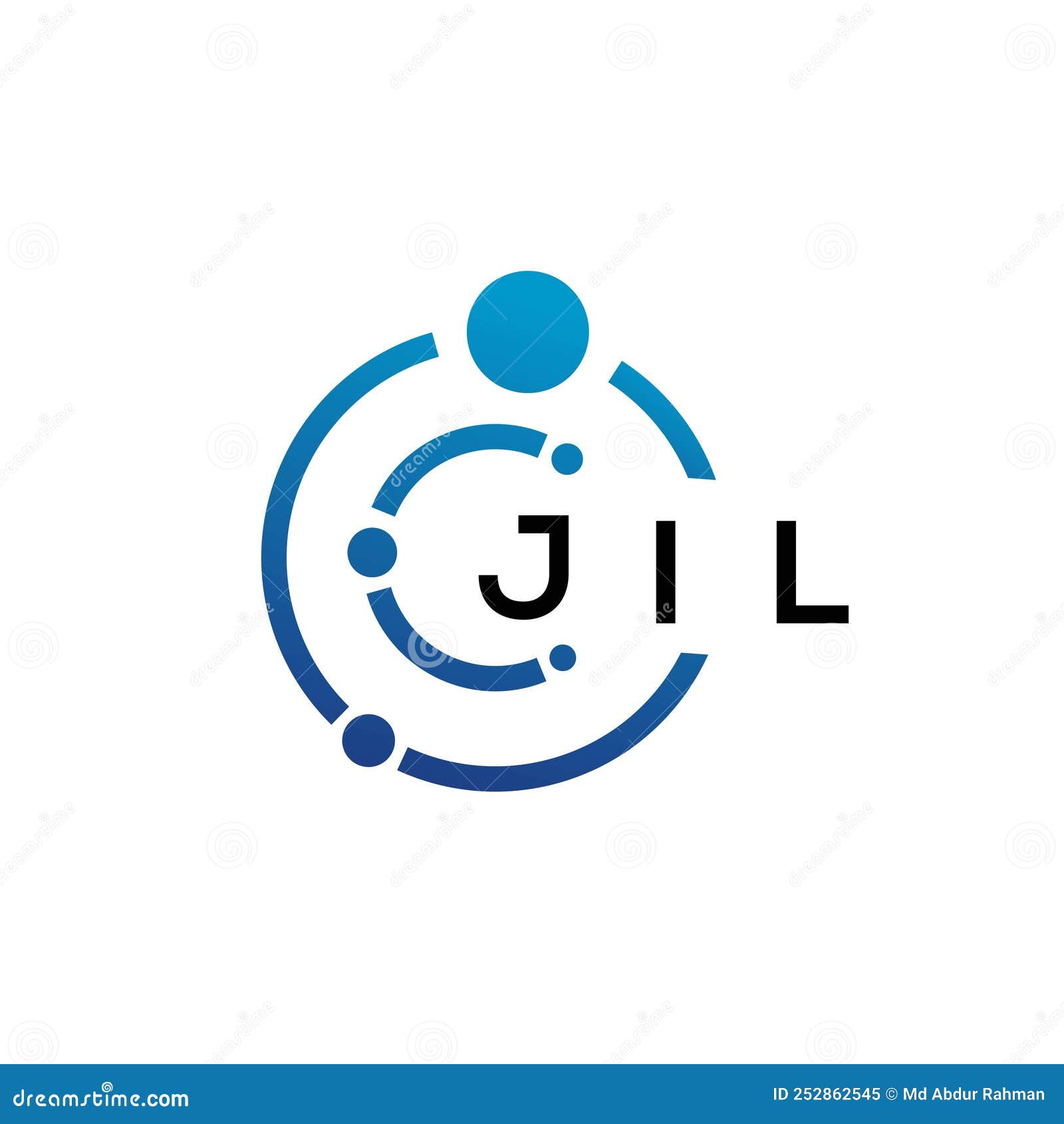 JIL Letter Technology Logo Design on White Background. JIL Creative ...