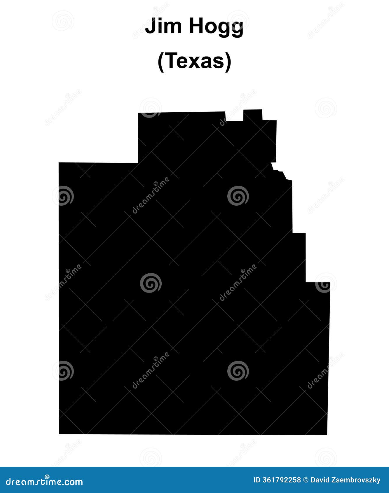 Jim Hogg outline map stock illustration. Illustration of template ...