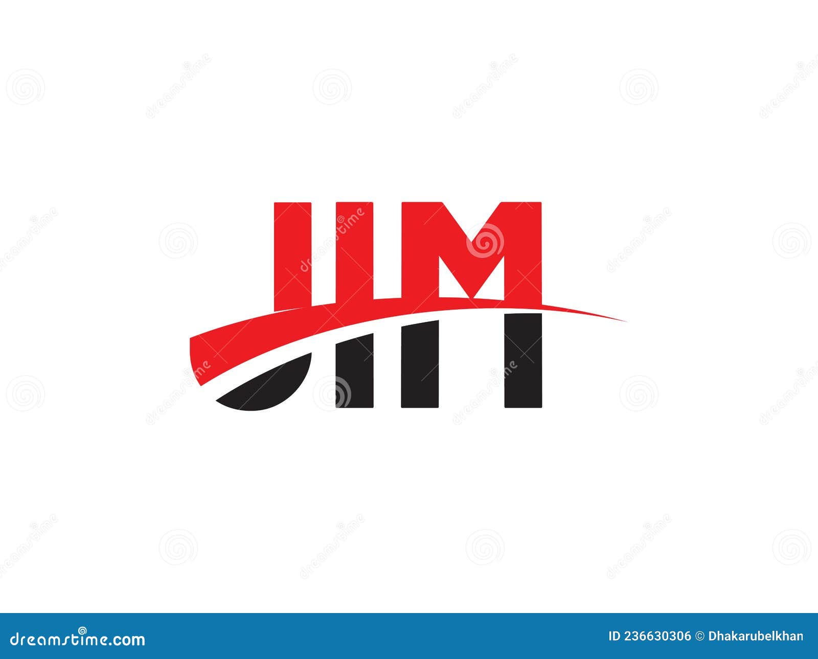 JIM Letter Initial Logo Design Vector Illustration Stock Vector ...