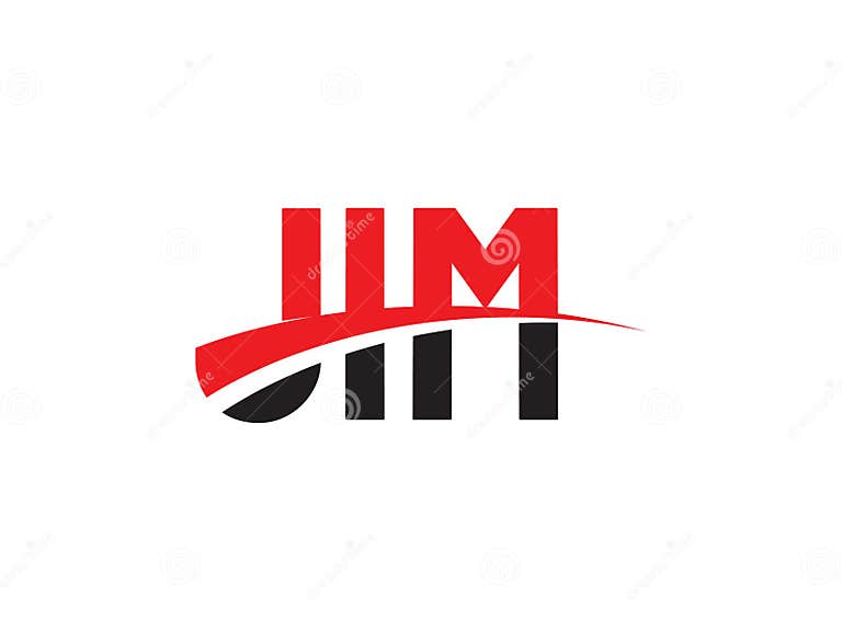 JIM Letter Initial Logo Design Vector Illustration Stock Vector ...