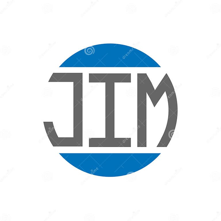 JIM Letter Logo Design on White Background. JIM Creative Initials ...