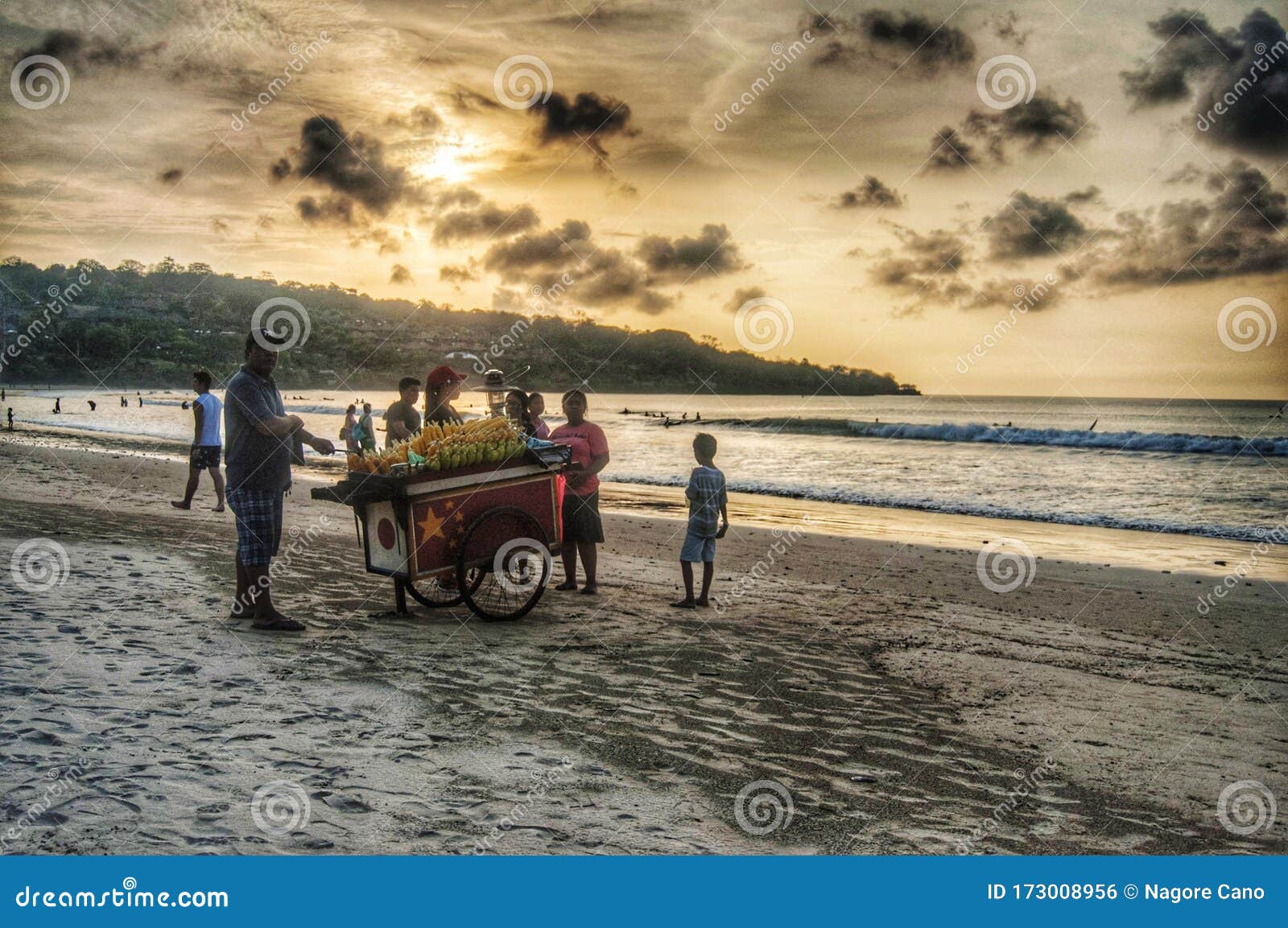 Jimbaran Beach at Sunset, Bali Editorial Photo - Image of beach, bali ...
