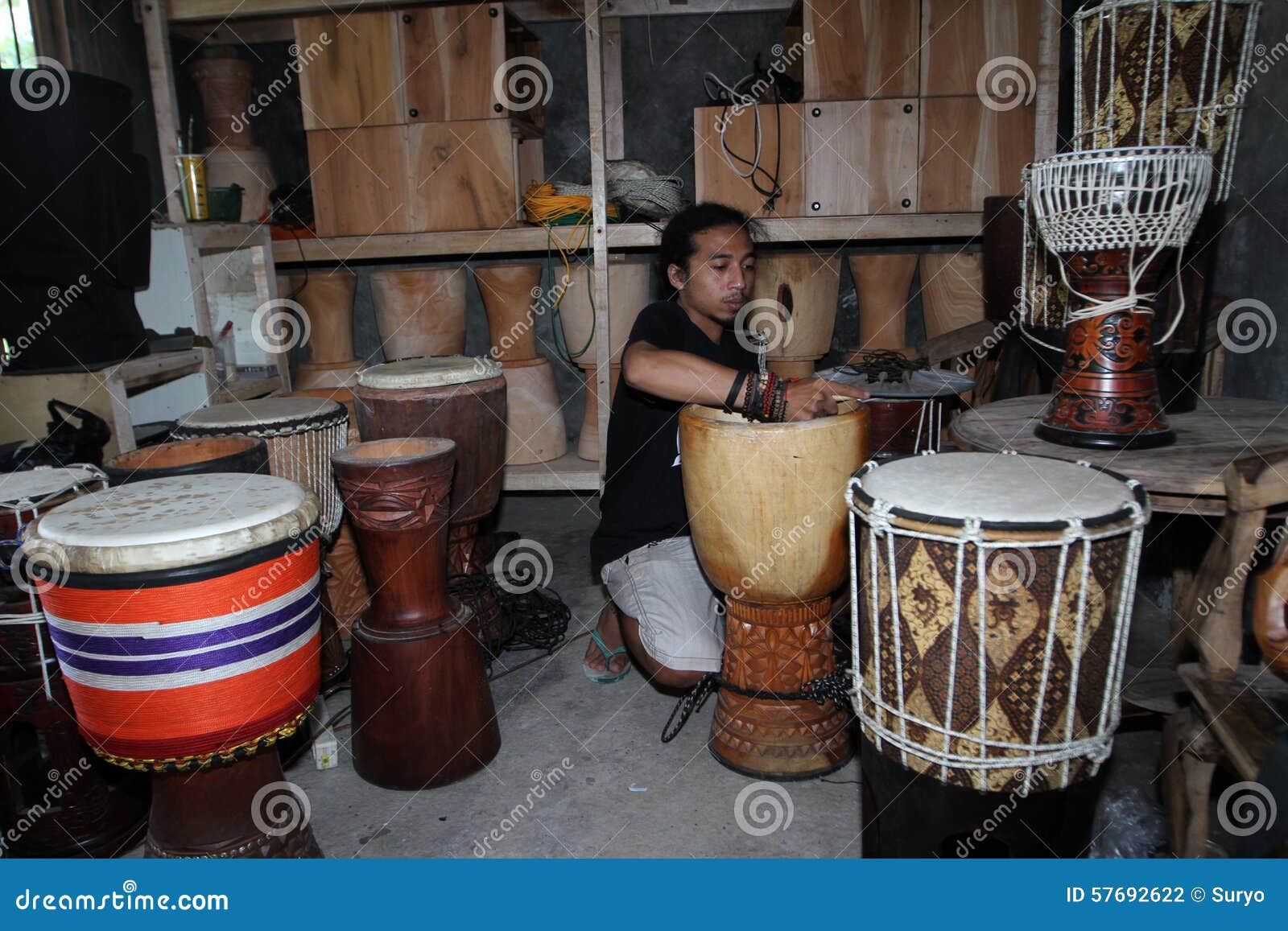 Jimbe editorial photography. Image of musical, making - 57692622