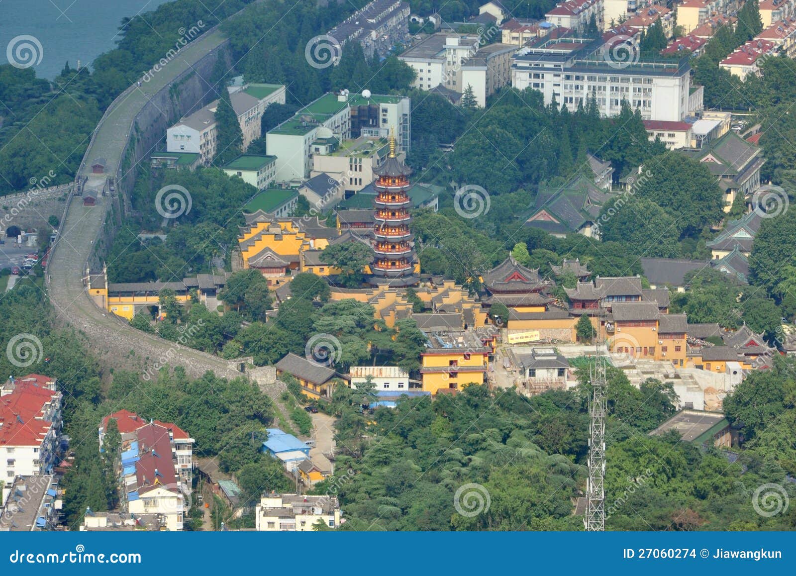 Jiming Temple, Nanjing, China Stock Photo - Image of building, china ...