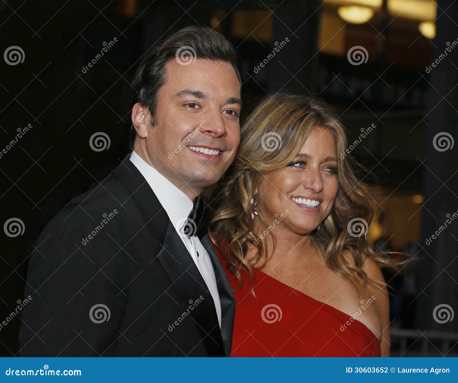 Jimmy Fallon E Nancy Juvonen Fotografia Editorial - Imagem de ...