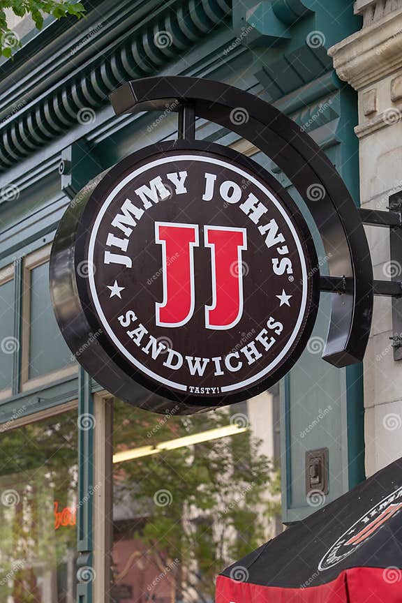 Jimmy Johns Sign imagem editorial. Imagem de entrega - 116169135