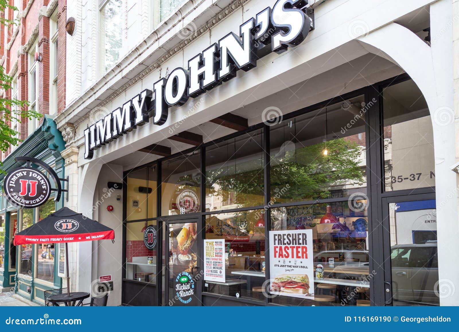 Jimmy Johns Sign imagen editorial. Imagen de emparedado - 116169190