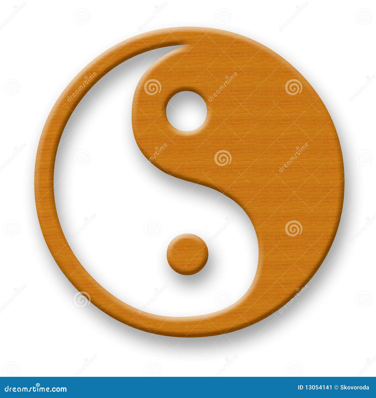 Jin Jang stock illustration. Illustration of brown, eastern - 13054141