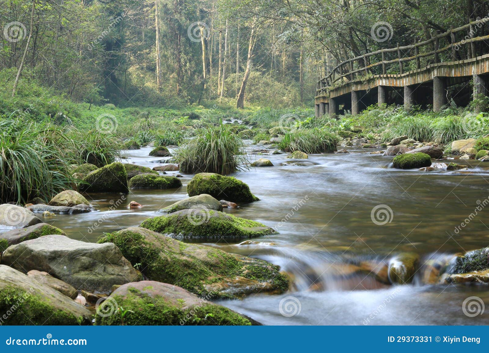 Jinbian Stream in Zhangjiajie Wulingyuan Stock Image - Image of forest ...