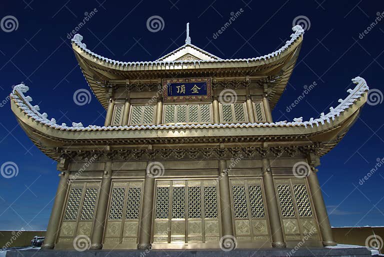 Jinding temple of MT.Emei stock photo. Image of blue - 12156784