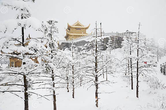 Jinding temple of MT.Emei stock photo. Image of ancient - 18624726
