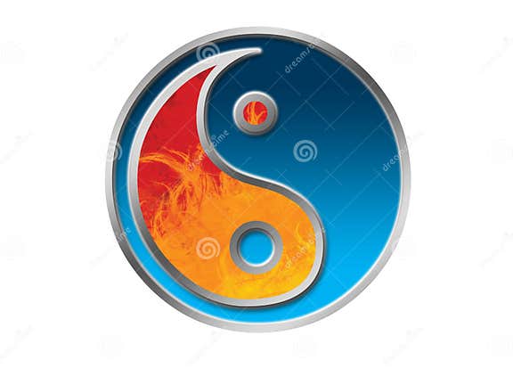Jing Jang symbol isolated stock illustration. Illustration of beauty ...