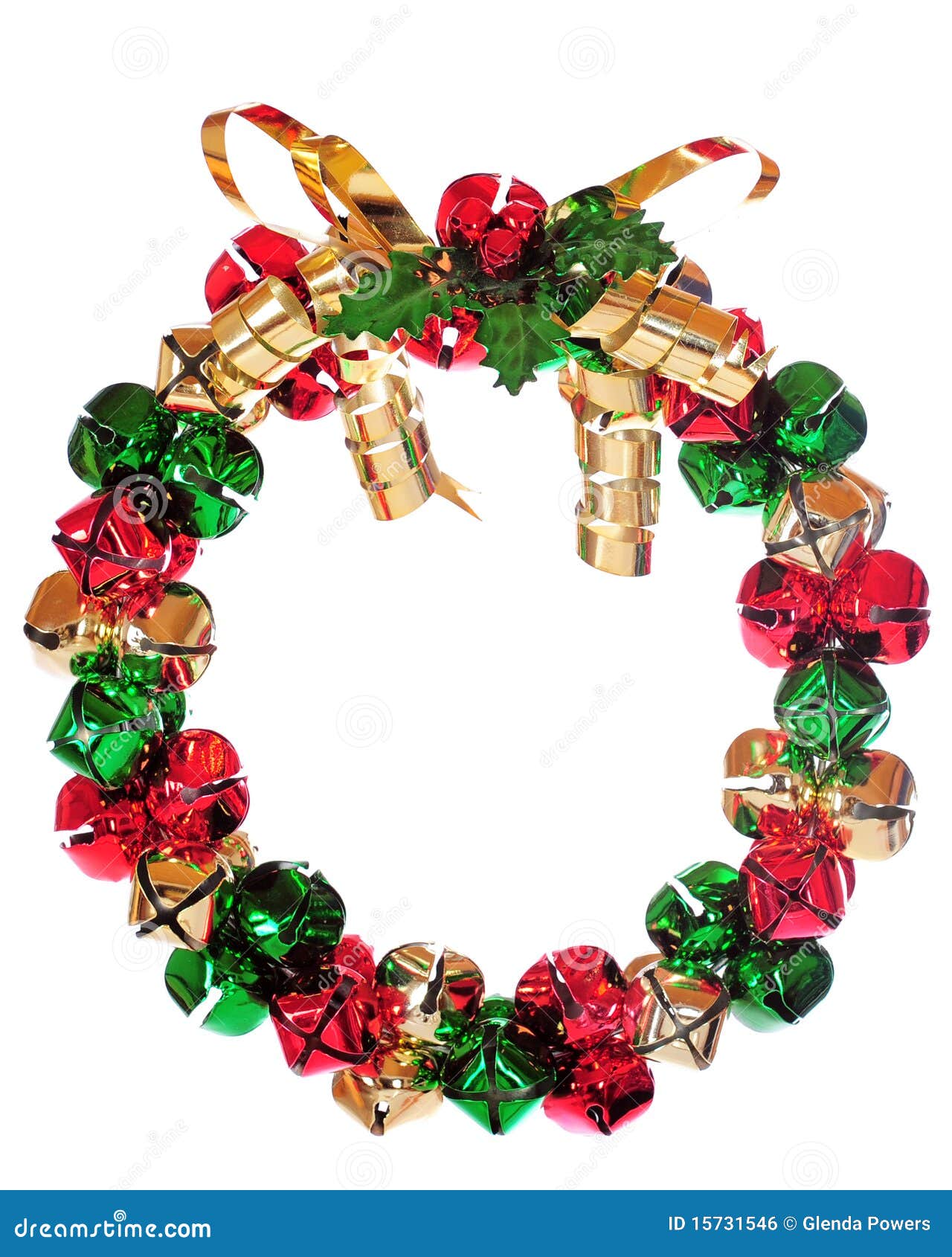 Jingle Bell Wreath stock photo. Image of xmas, holiday - 15731546
