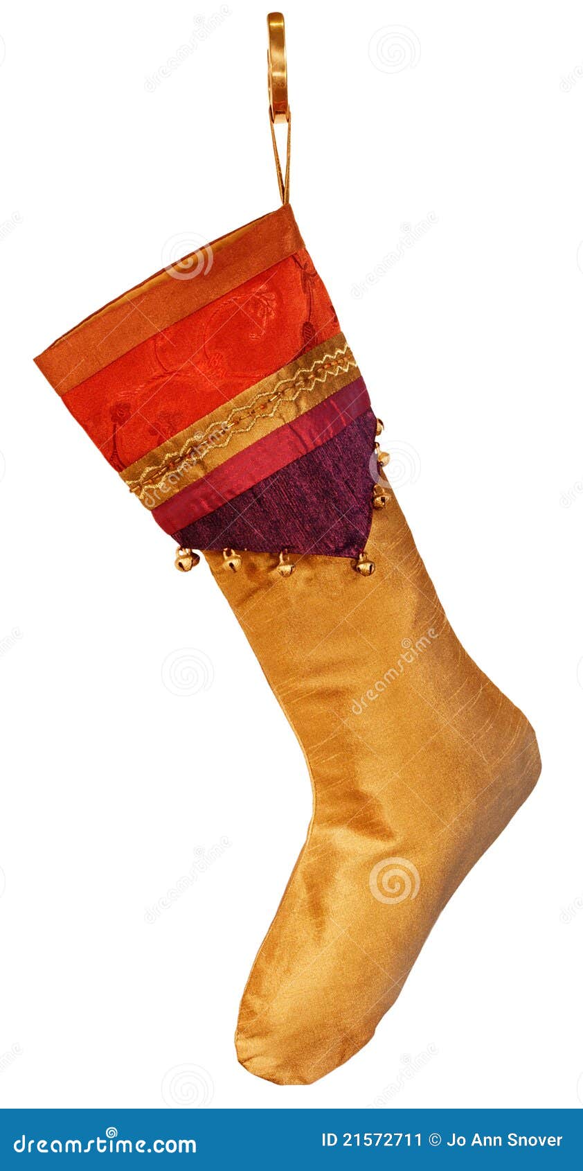 Jingle Bells Christmas Stocking Stock Image - Image of ornament ...