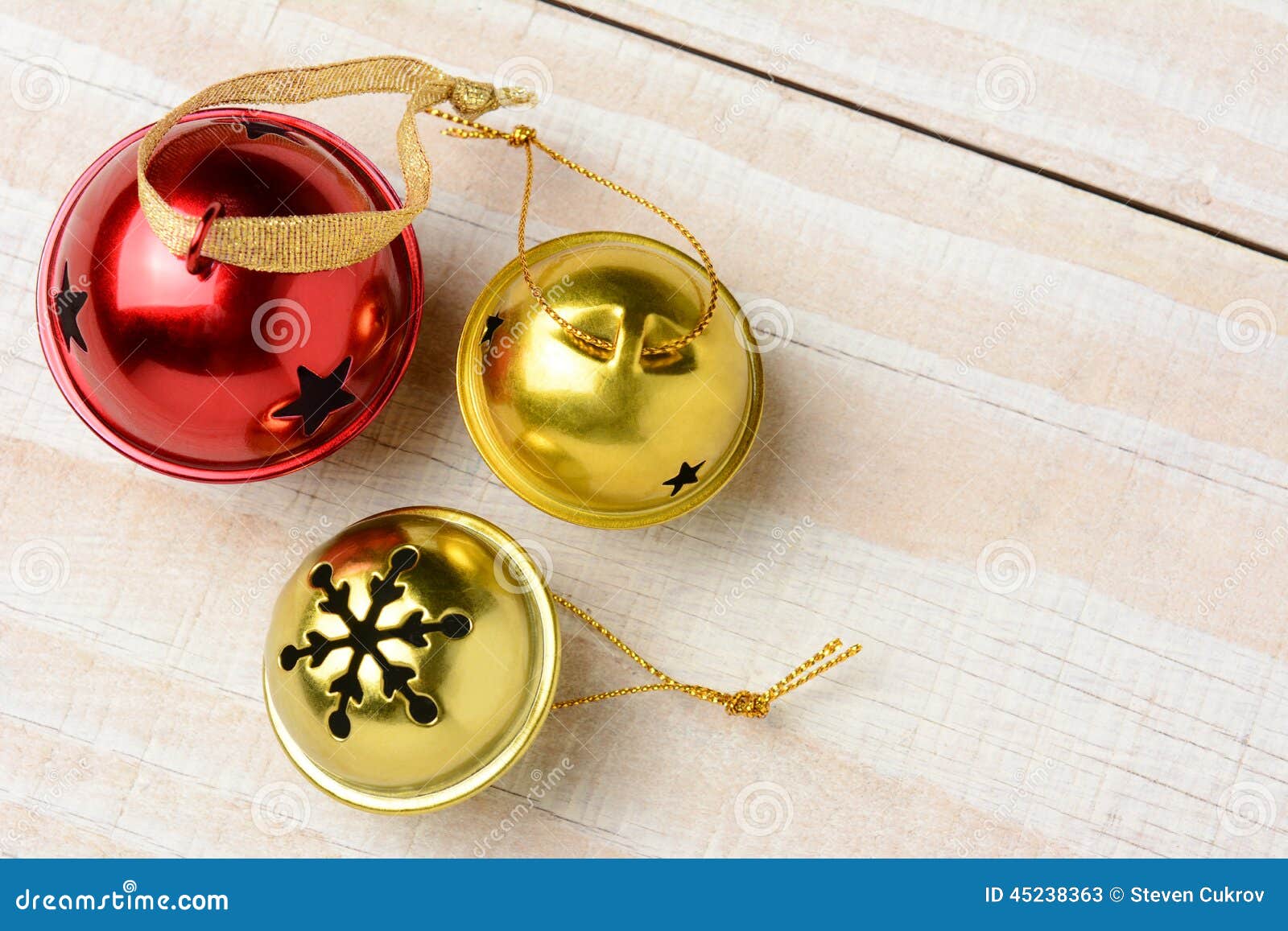 Jingle Bells Closeup Horizontal Stock Image - Image of christmas, three ...
