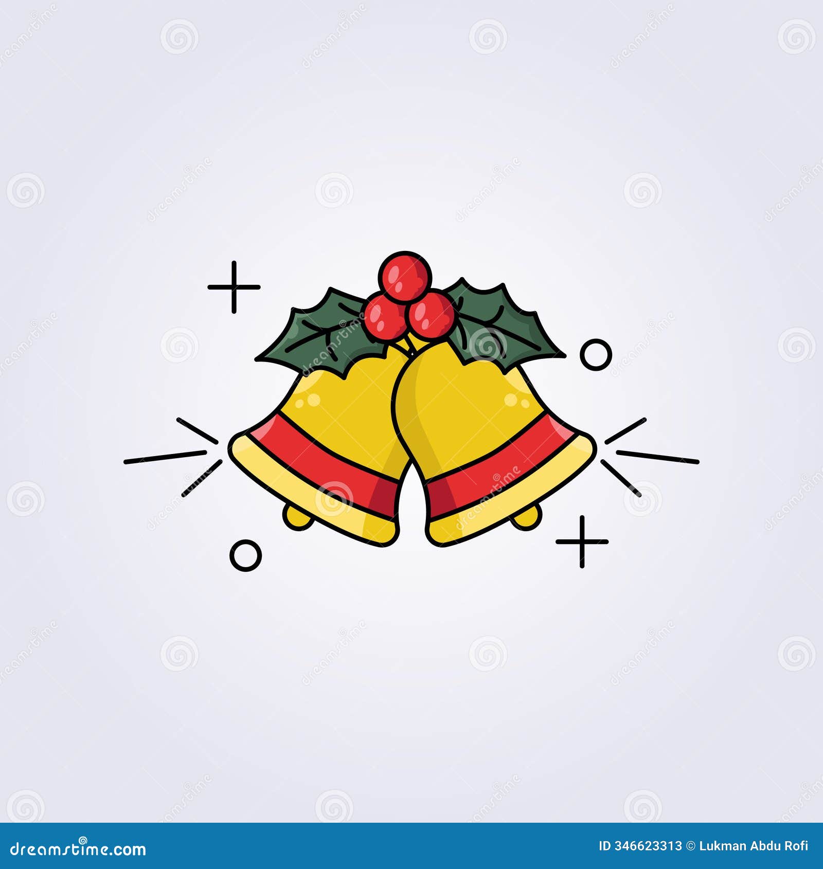 Jingle Bells Icon Vector Illustration Design Stock Illustration ...