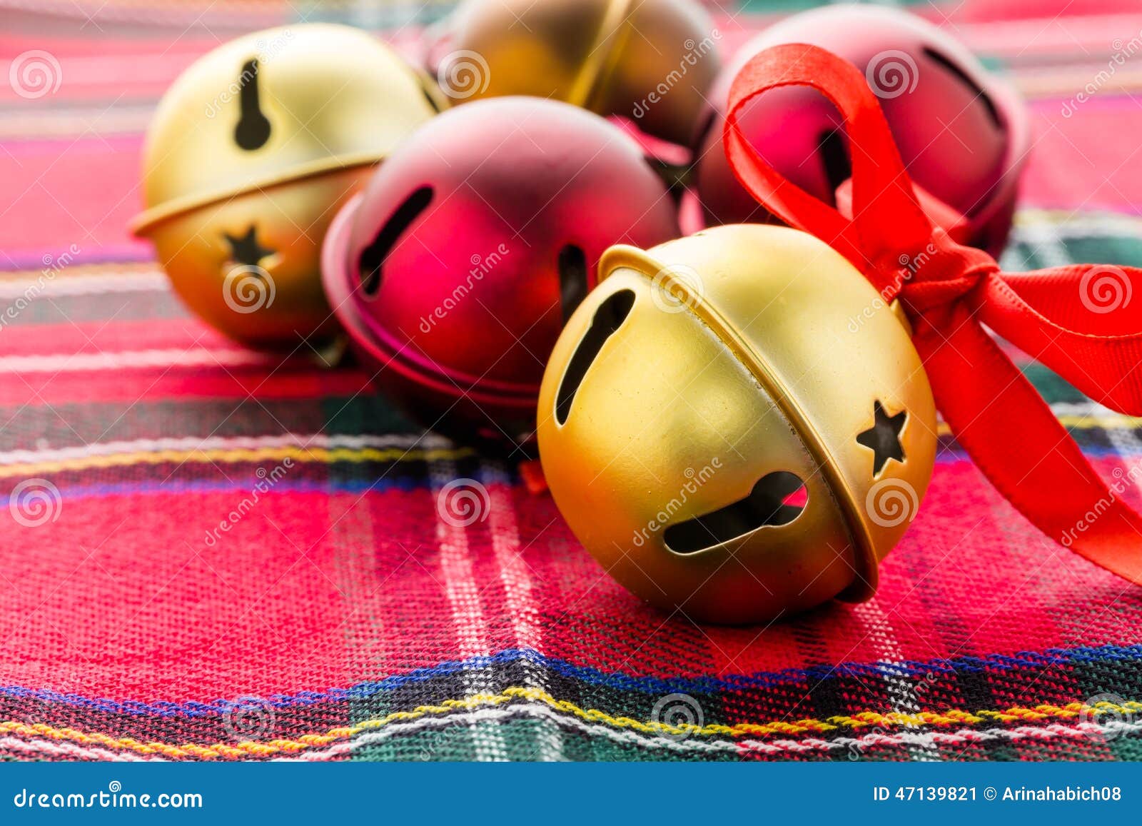 Jingle bells stock image. Image of winter, ribbons, bell - 47139821