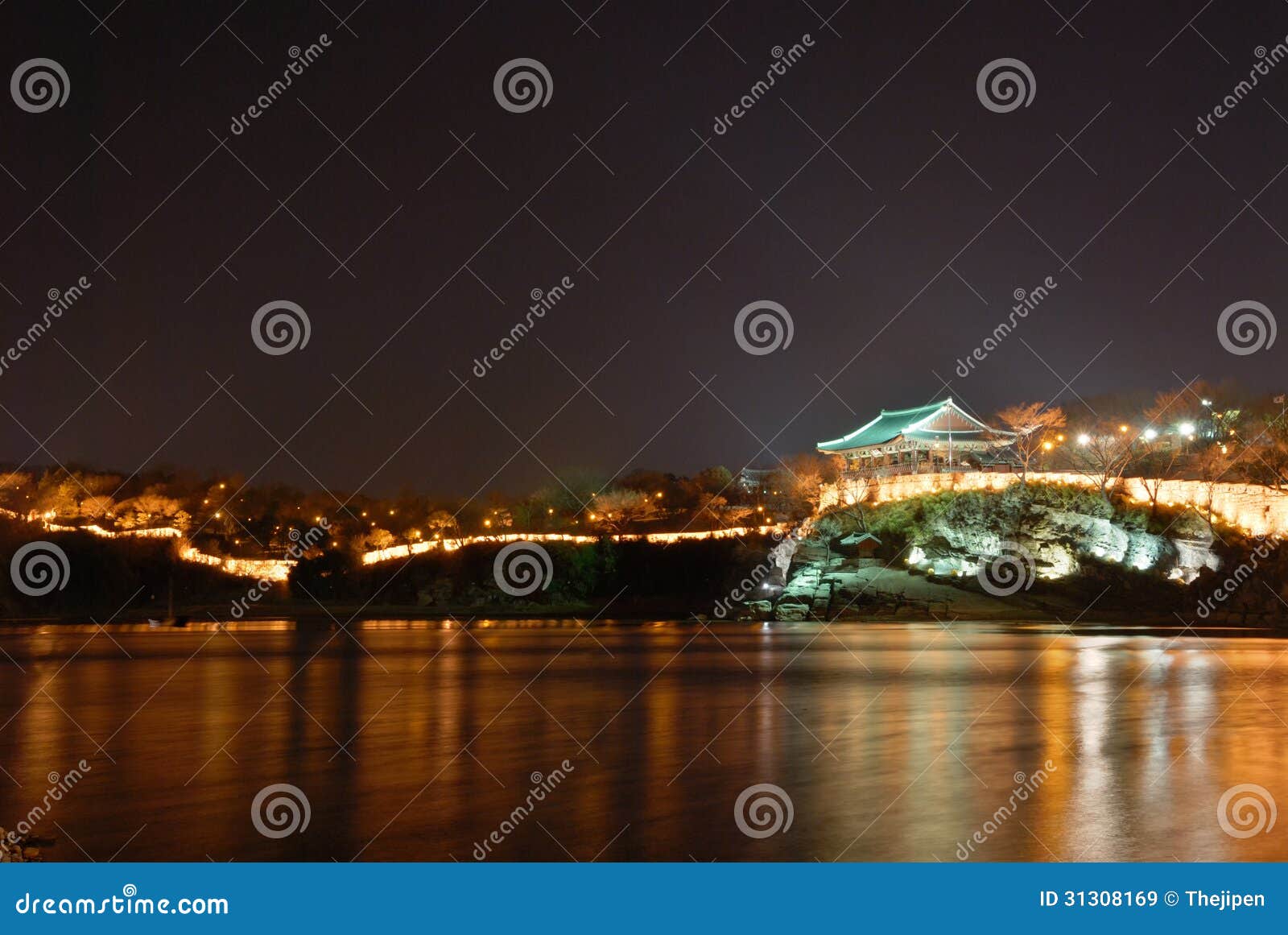 JinJu Castle stock image. Image of choksuk, building - 31308169