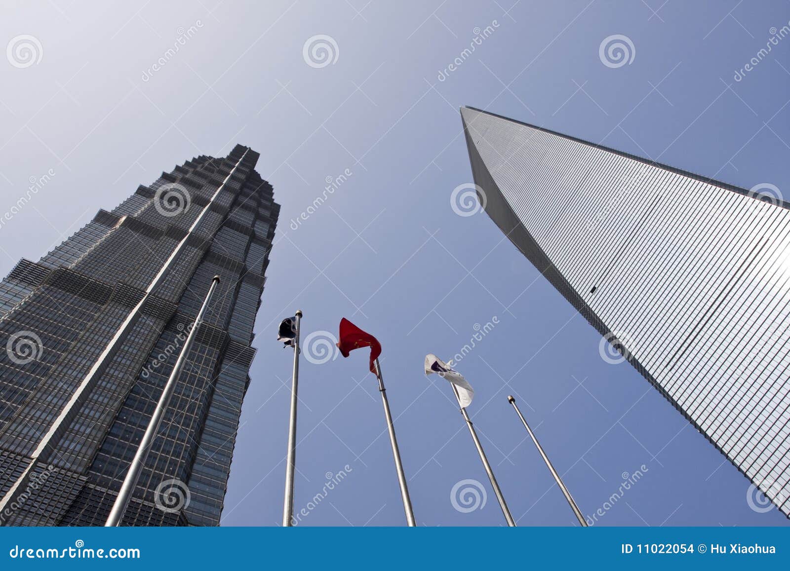 Jinmao and Shimao tower stock photo. Image of jinmao - 11022054