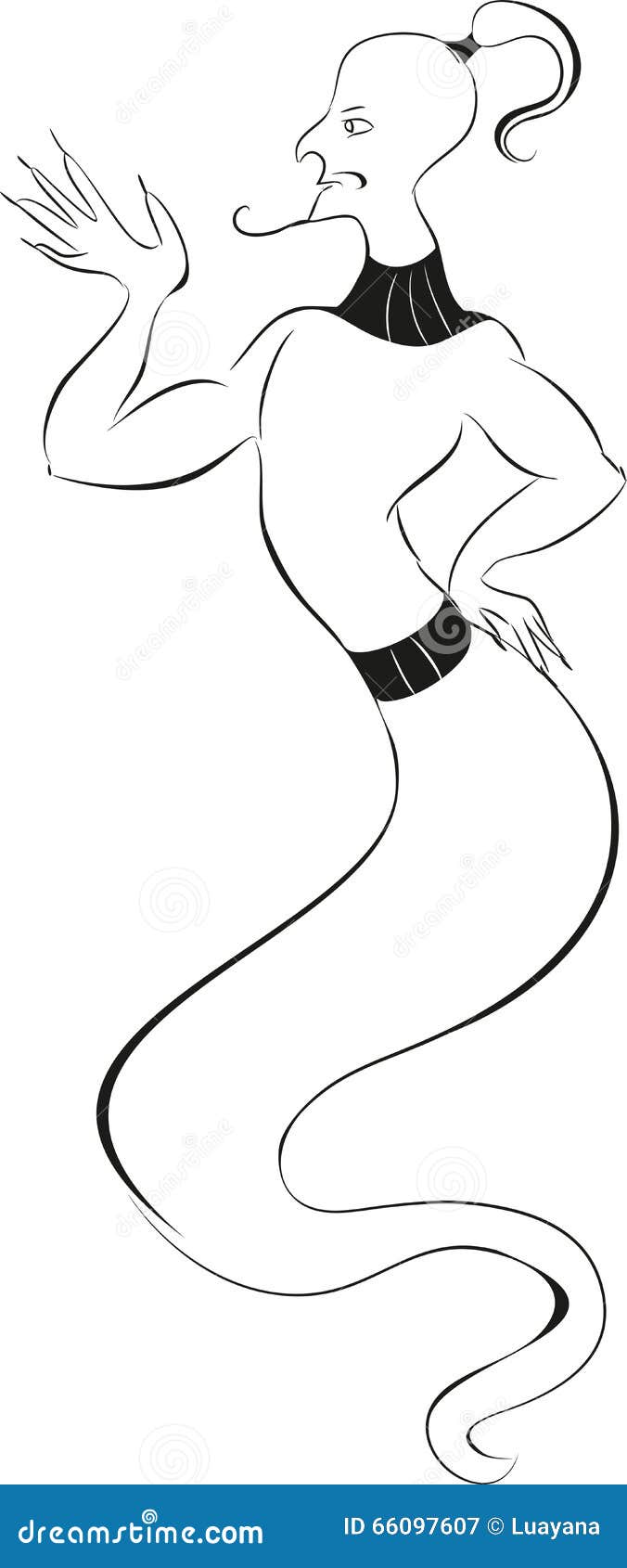 Jinn stock vector. Illustration of mythology, fairy, genies - 66097607