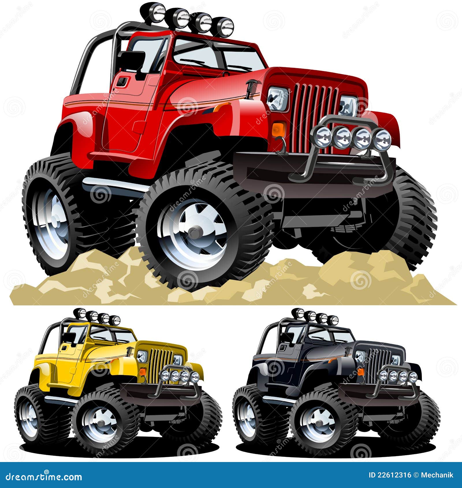 Jipe dos desenhos animados ilustração do vetor. Ilustração de vetor ...