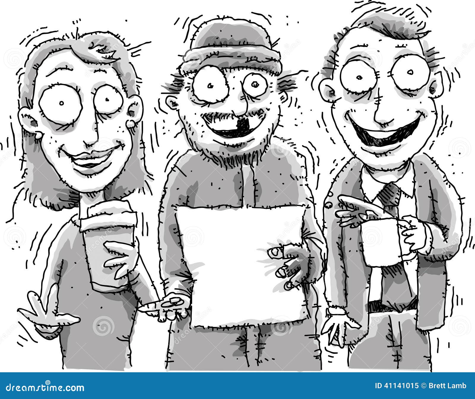 Jittery People stock illustration. Illustration of caffeine - 41141015