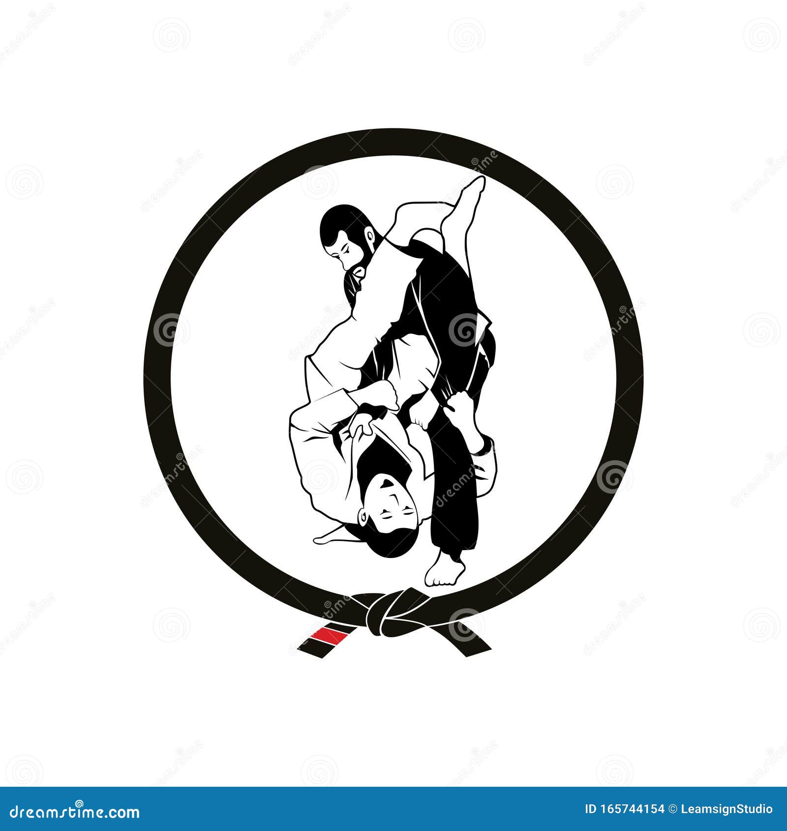 Jujitsu logo vector stock vector. Illustration of locking - 165744154