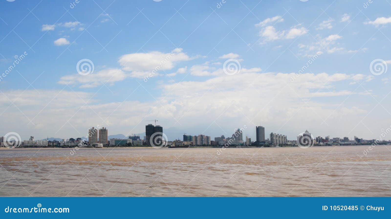 Jiujiang city,china stock image. Image of river, destination - 10520485