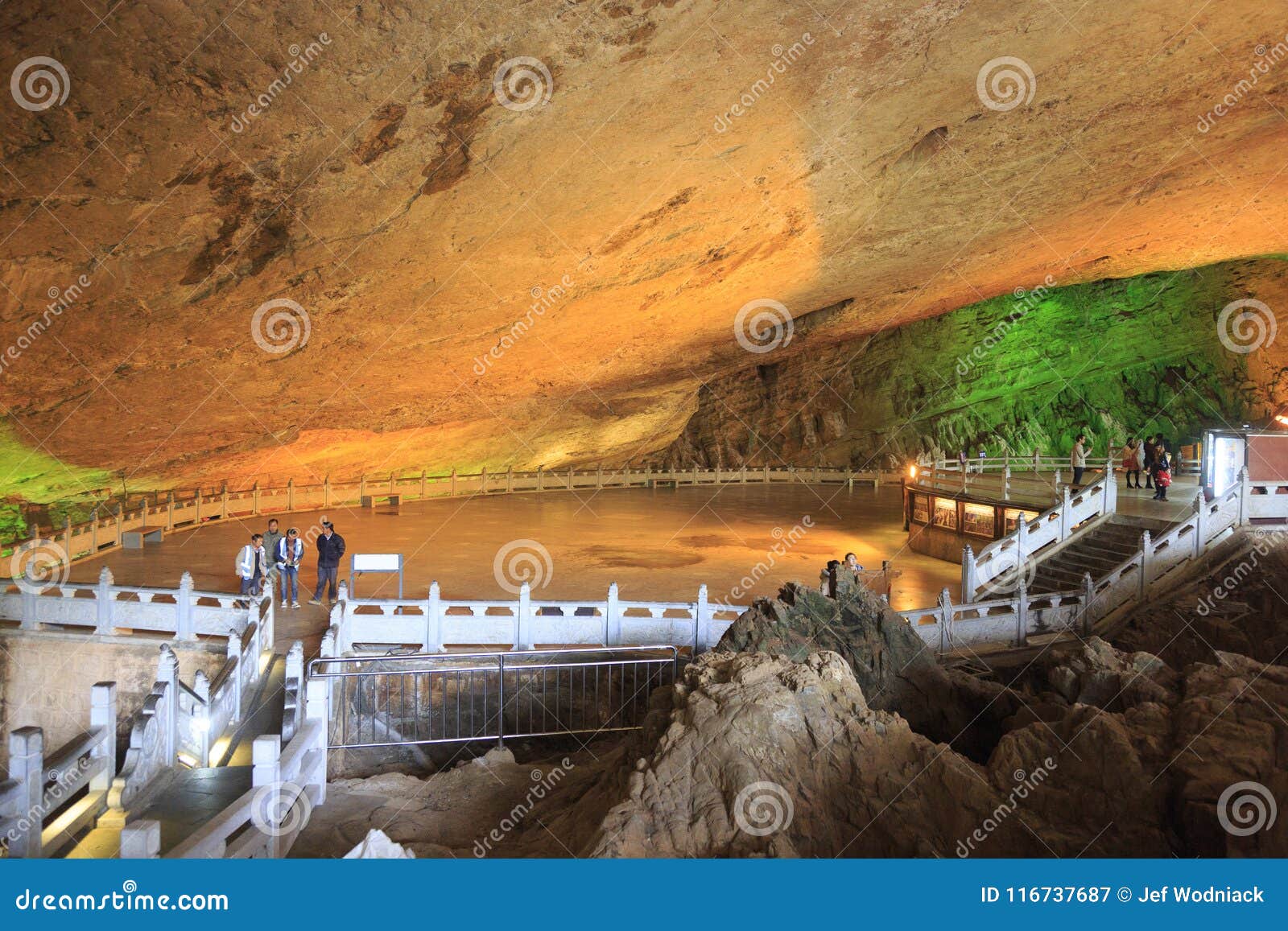 Cave in the Jiuxiang Area in Yunnan in China. Editorial Photography ...